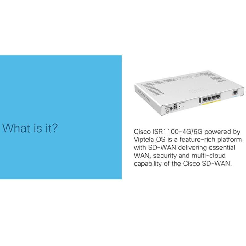ISR1100-4GLTE Cisco 1100 Series Integrated Services Routers - Buy ...